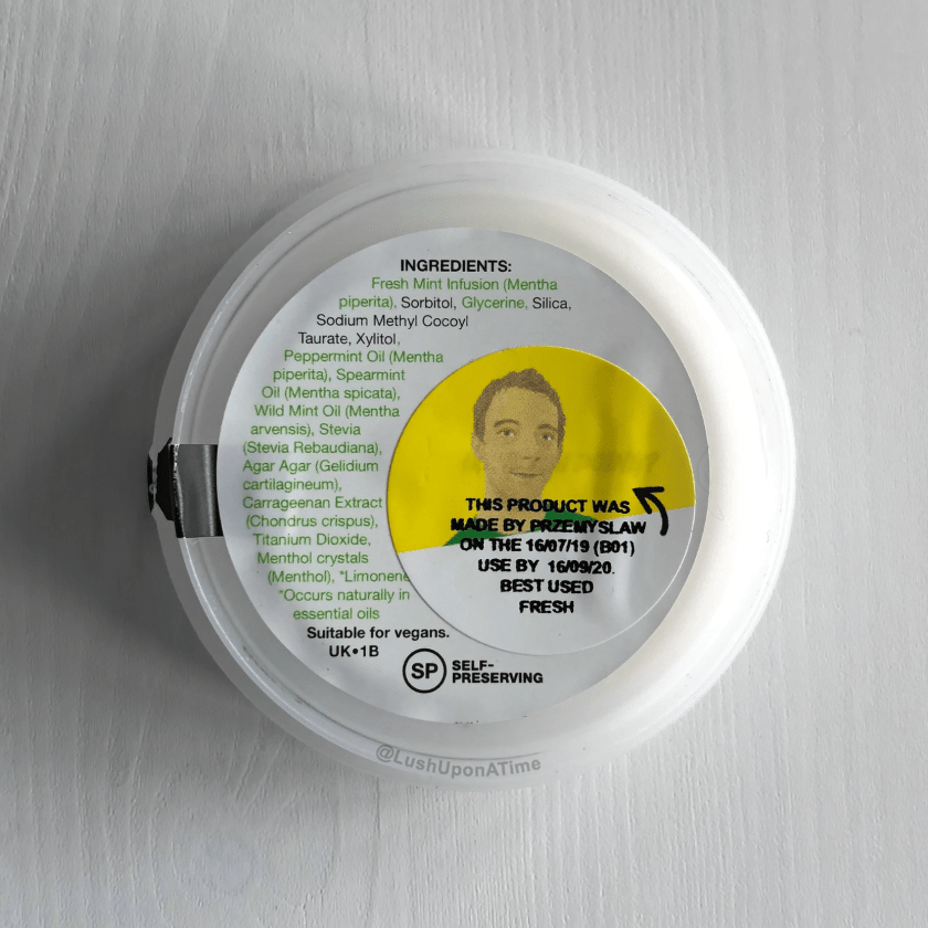 Toothpaste Jelly – Lush Upon A Time